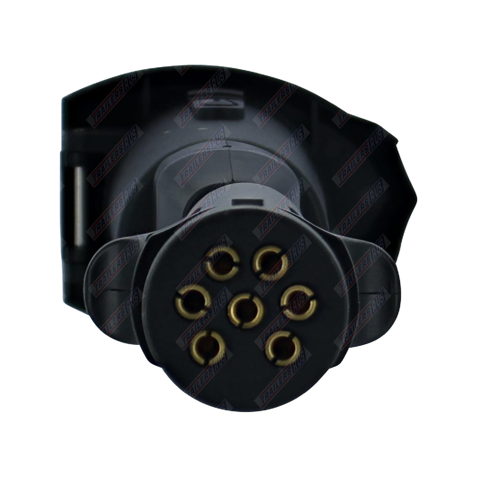 7 Pin Small Round to 7 Pin Large Round Trailer Connector Adaptor Plug ...