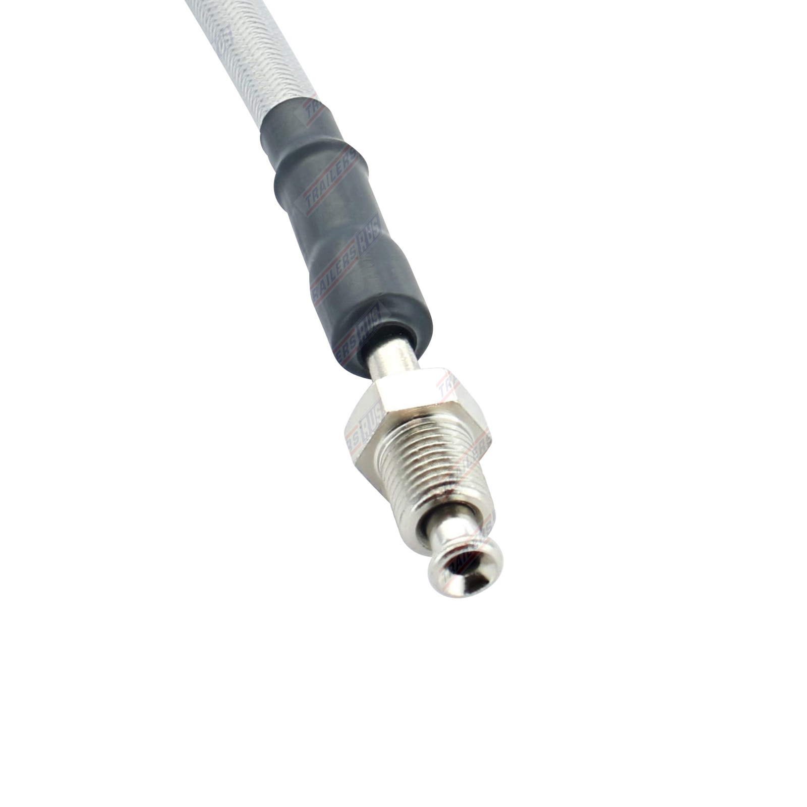 Braided Brake Line Hose 3/16 Dia. x 500mm Long with 3/8" UNF 24 TPI ...