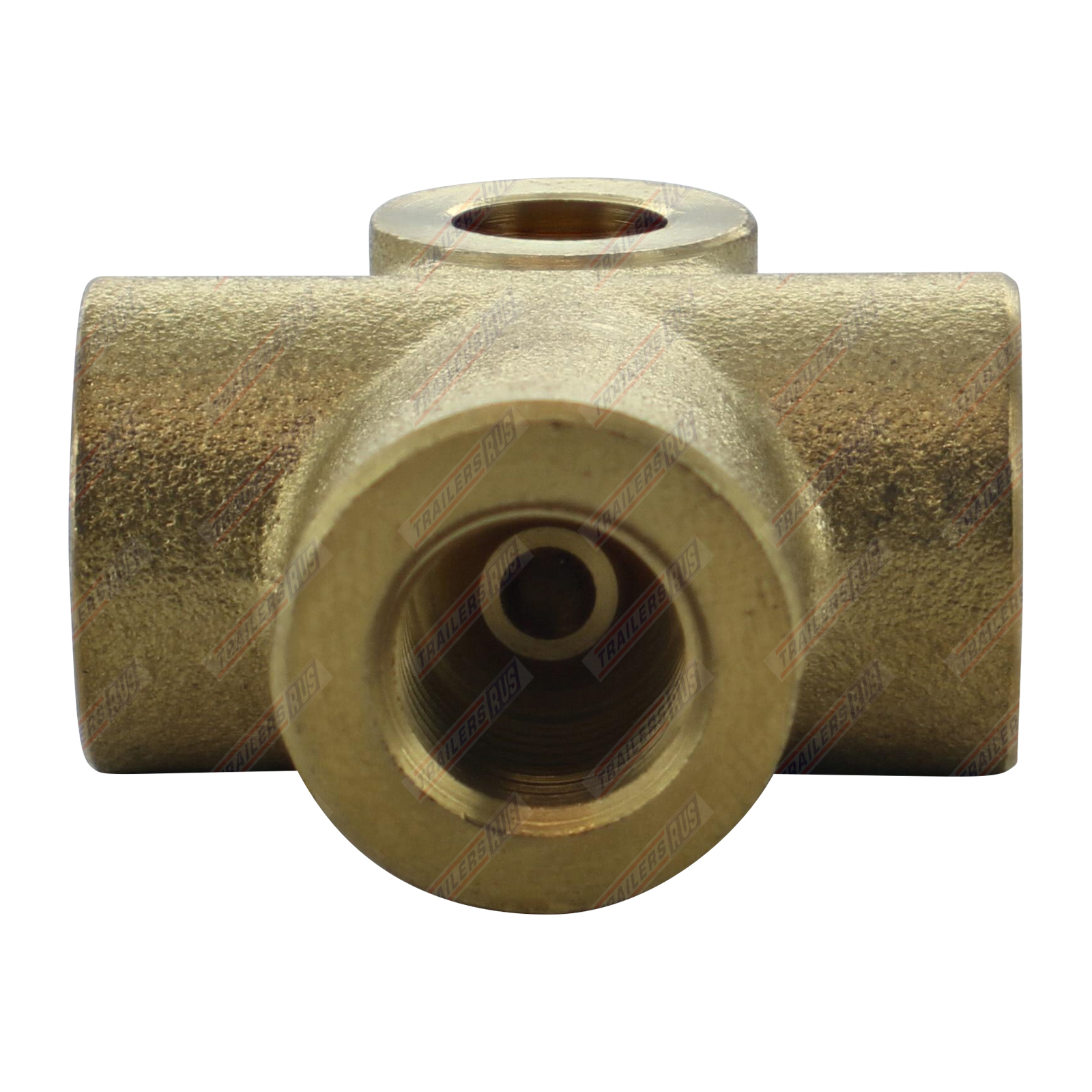 Brass Hydraulic 3 Way Tee Union Suit 3/8'' Inch Tube Nut - TRU