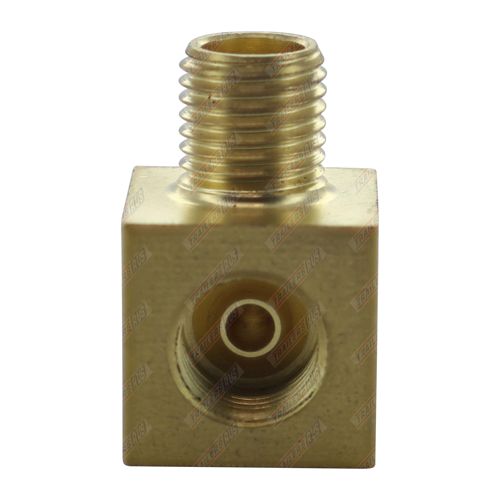 Brass Hydraulic 90 Degree Union 3/8 UNF 24TPI - Male to Female - TRU