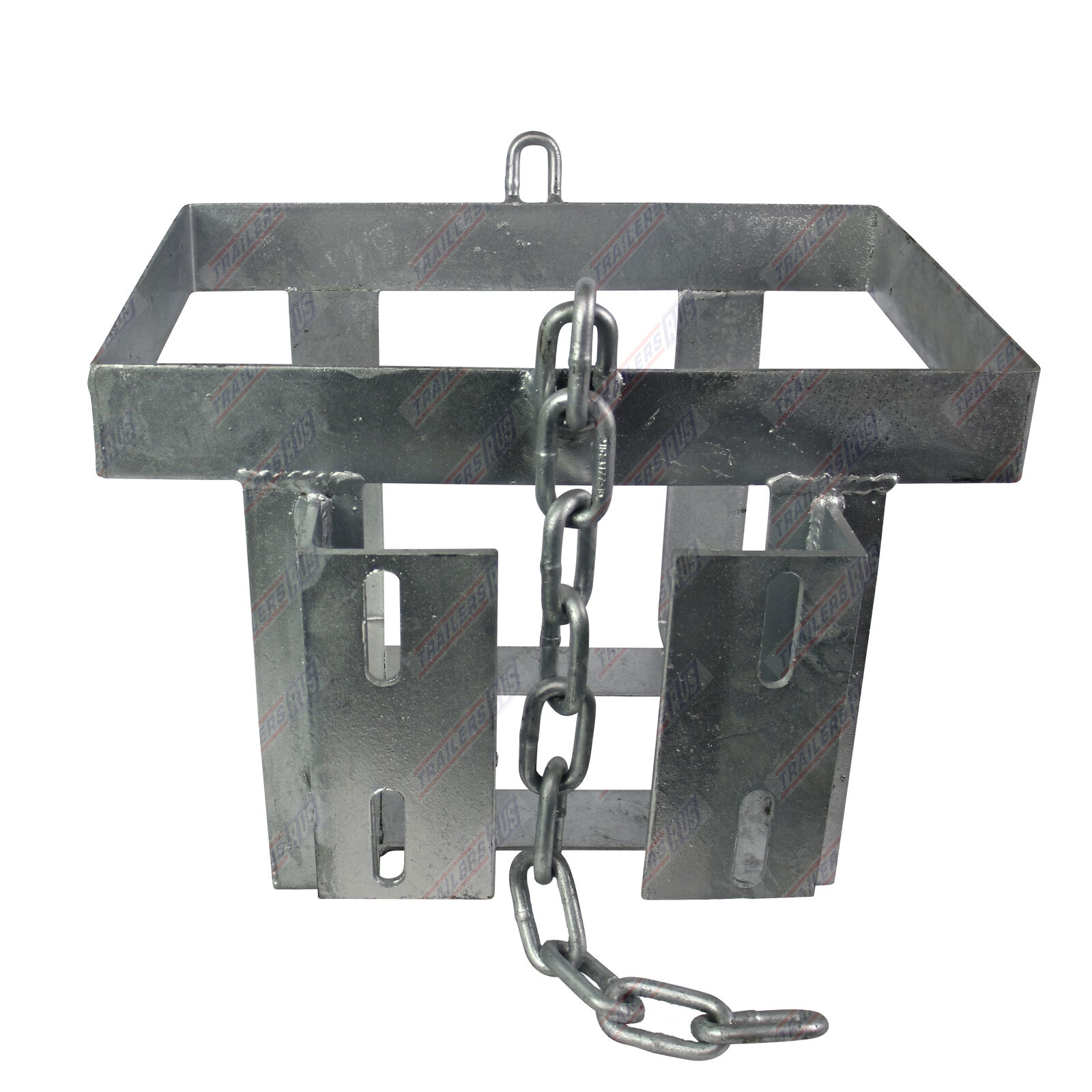 Bolt On Galvanised Jerry Can Holder with Chain suits some Squat Style ...