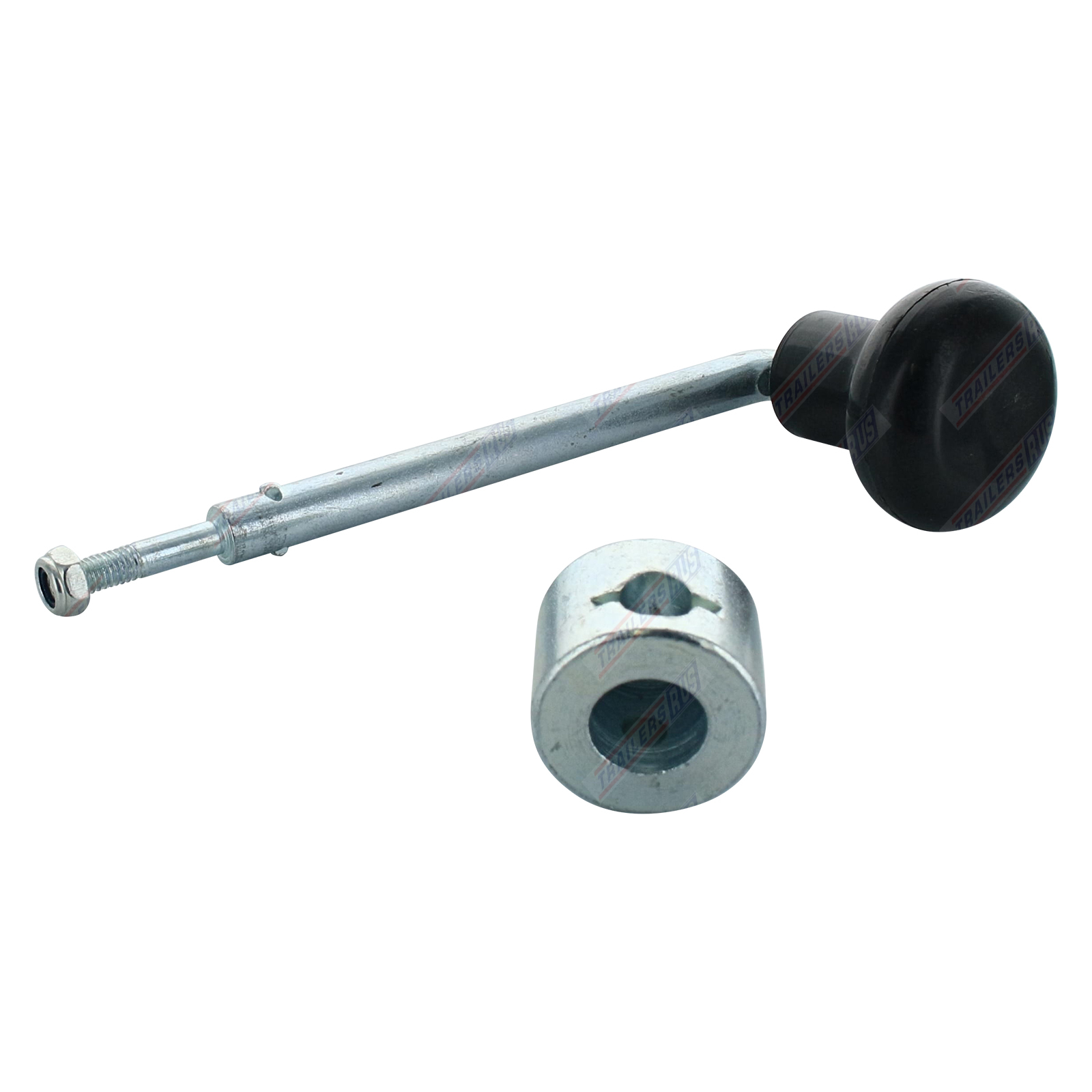 Jockey Wheel Handle Bolt Through with Nut 16mm Dia. From inside Zinc ...