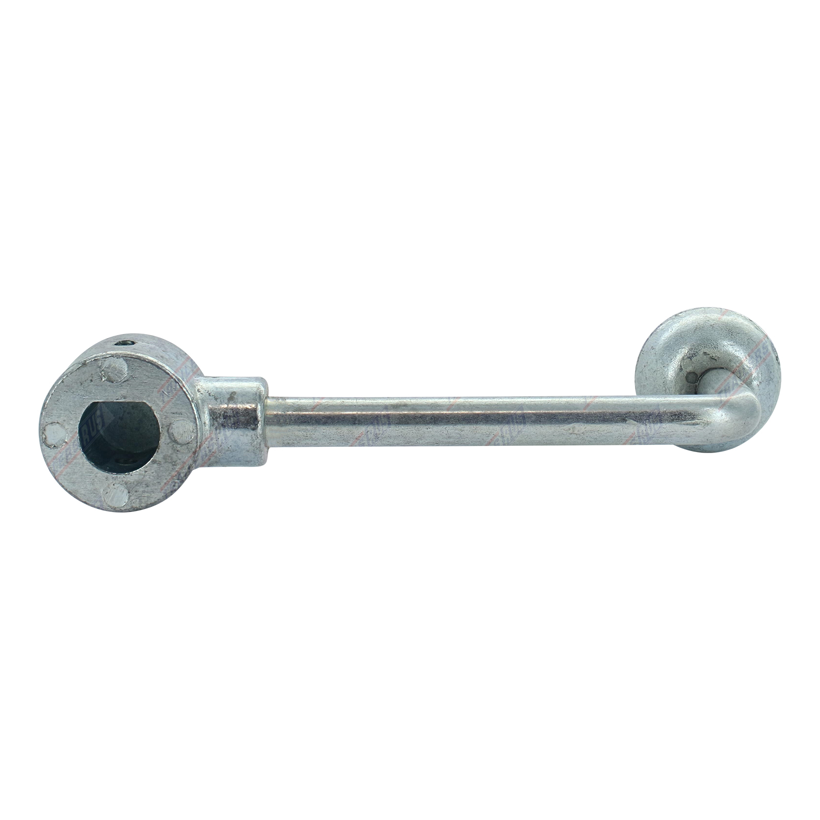 Jockey Wheel Handle With Roll Pin and Steel Knob Manutec #JWHANDLE-RPST