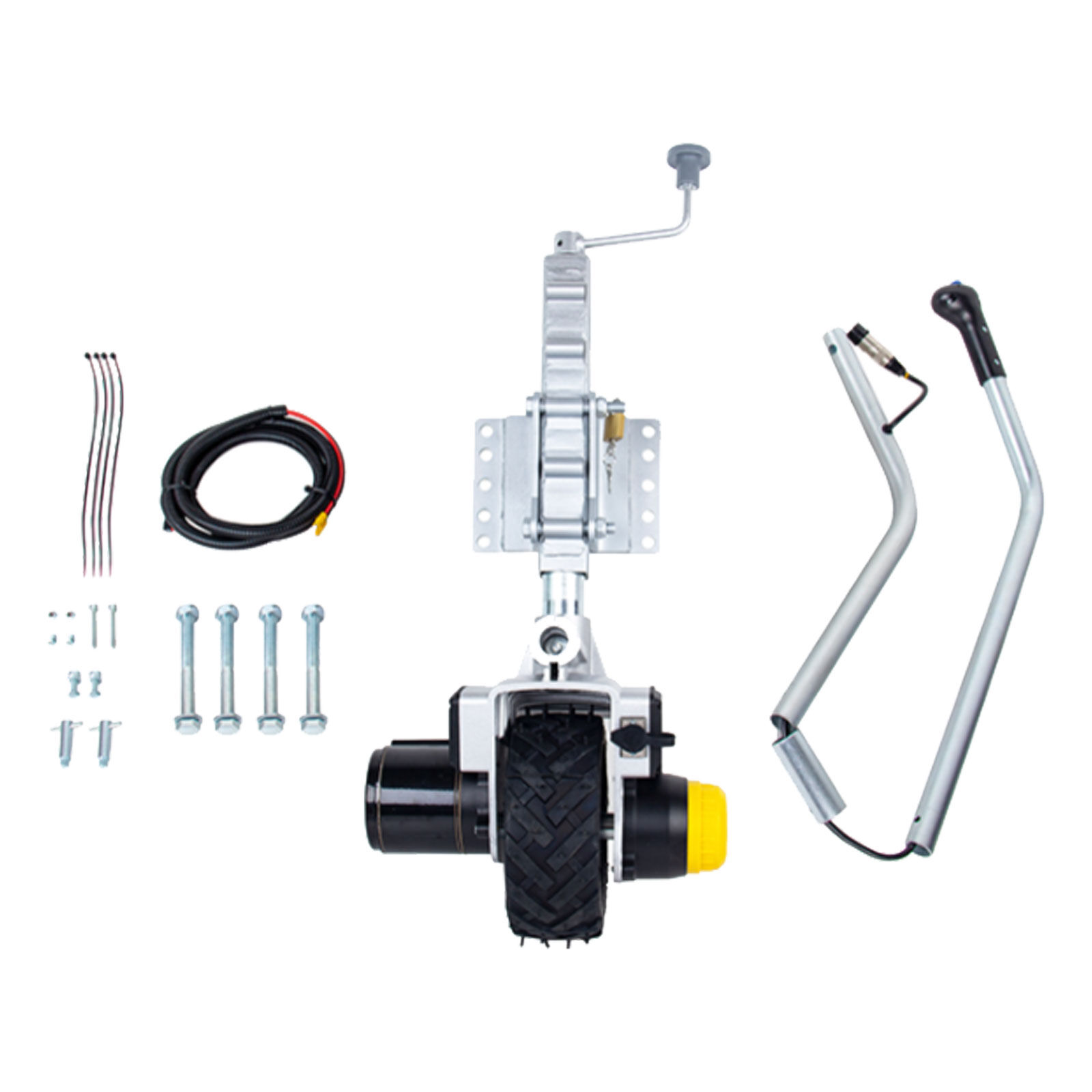 Motorised Mini Mover Electric Jockey Wheel Gen 3 12V 550W 2722Kg Rated ...