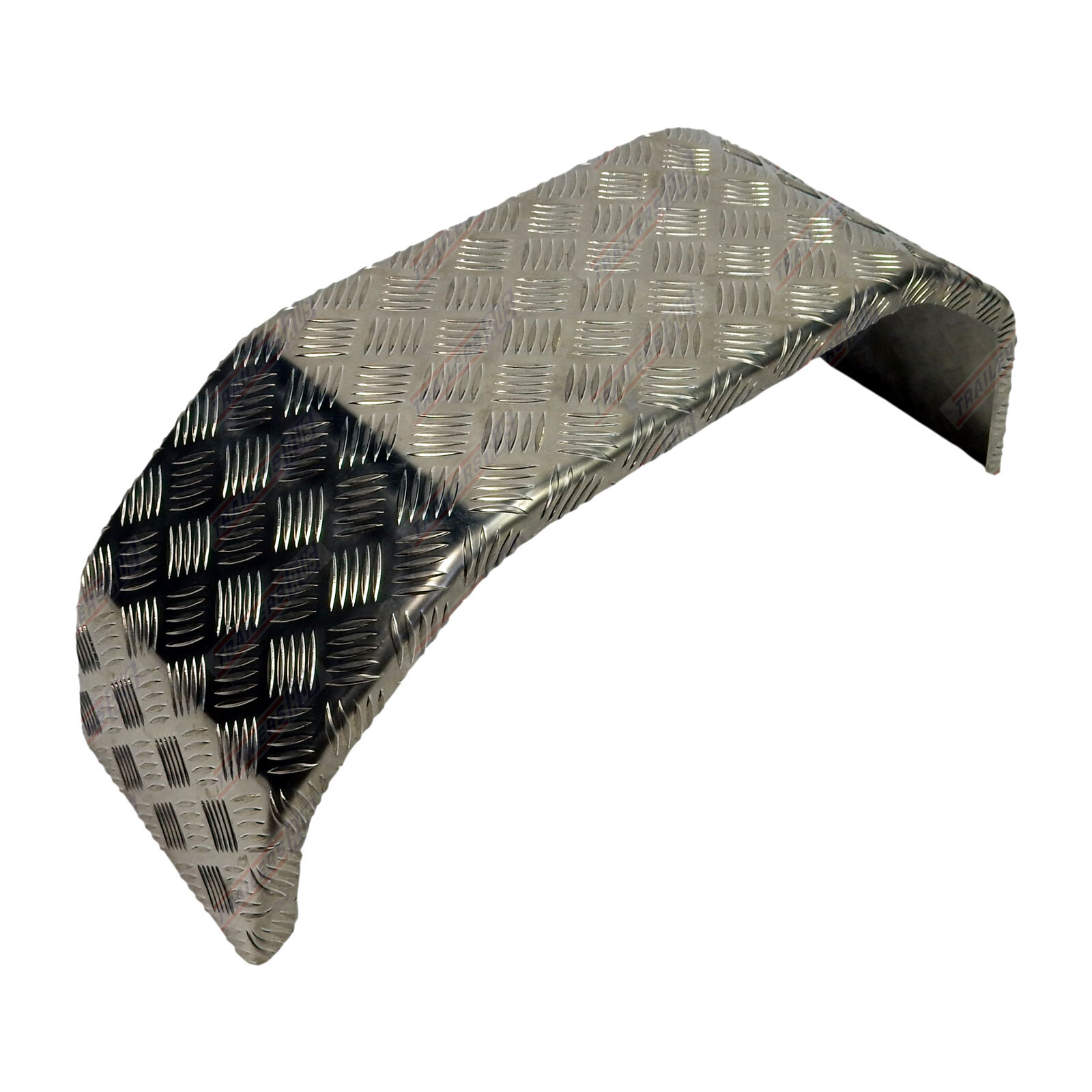 Trailer Mudguard 4 Fold Aluminium Checker Plate 10'' Inch Wide to suit ...