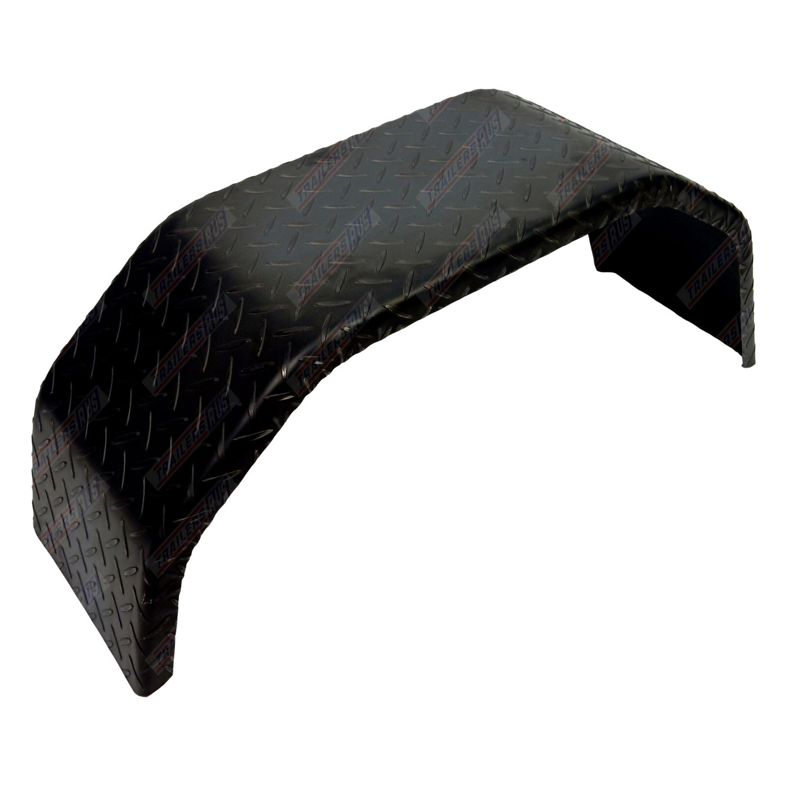 Trailer Mudguard 4 Fold Checker Plate Steel Finish 10'' Inch Wide to ...
