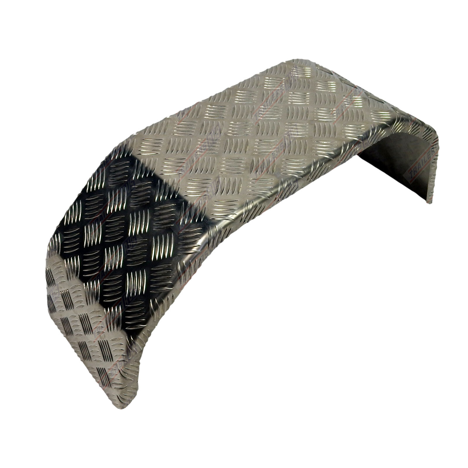 Trailer Mudguard 4 Fold Aluminium Checker Plate 9'' Inch Wide to suit ...