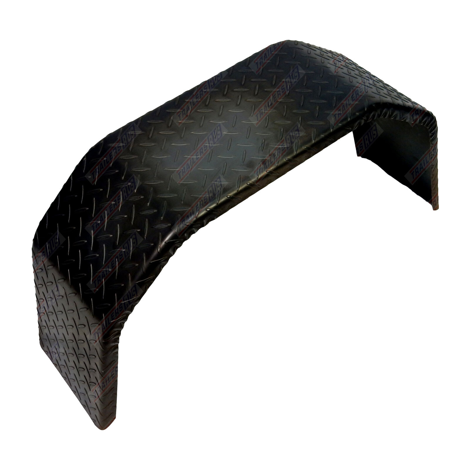 Trailer Mudguard 4 Fold Checker Plate Steel Finish 10'' Inch Wide to ...