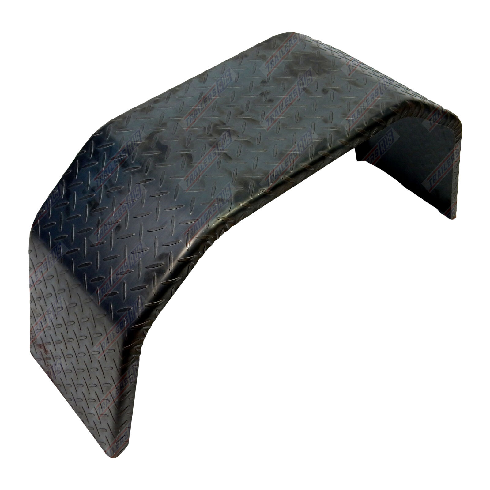 Trailer Mudguard 4 Fold Checker Plate Steel Finish 12'' Inch Wide to ...