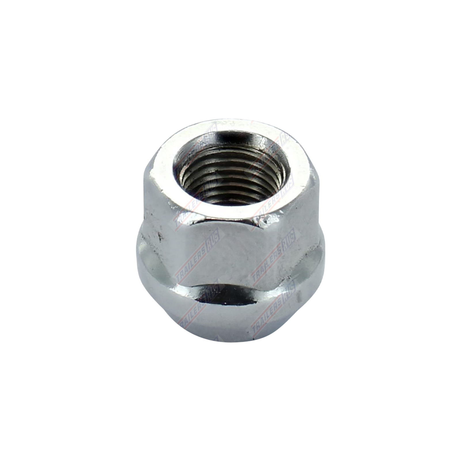 Chrome Open Ended Wheel Nut 1/2'' Inch to suit 1/2'' Ford stud hubs - TRU