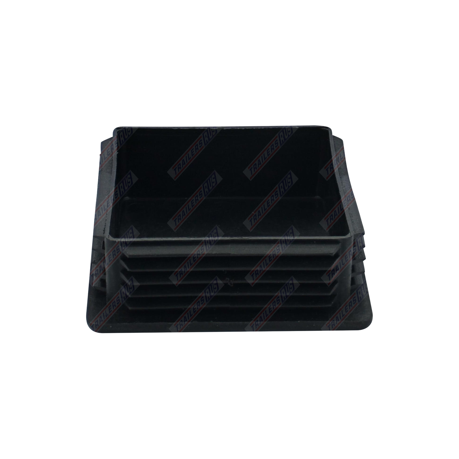 End Cap Square 100mm x 100mm Black Polyethylene - TRU