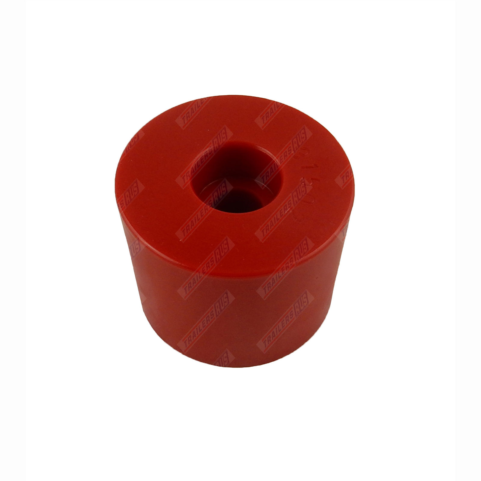 2 1/2" Inch Boat Trailer Round Cap Red Soft Plastic 63mm 17mm Bore - TRU