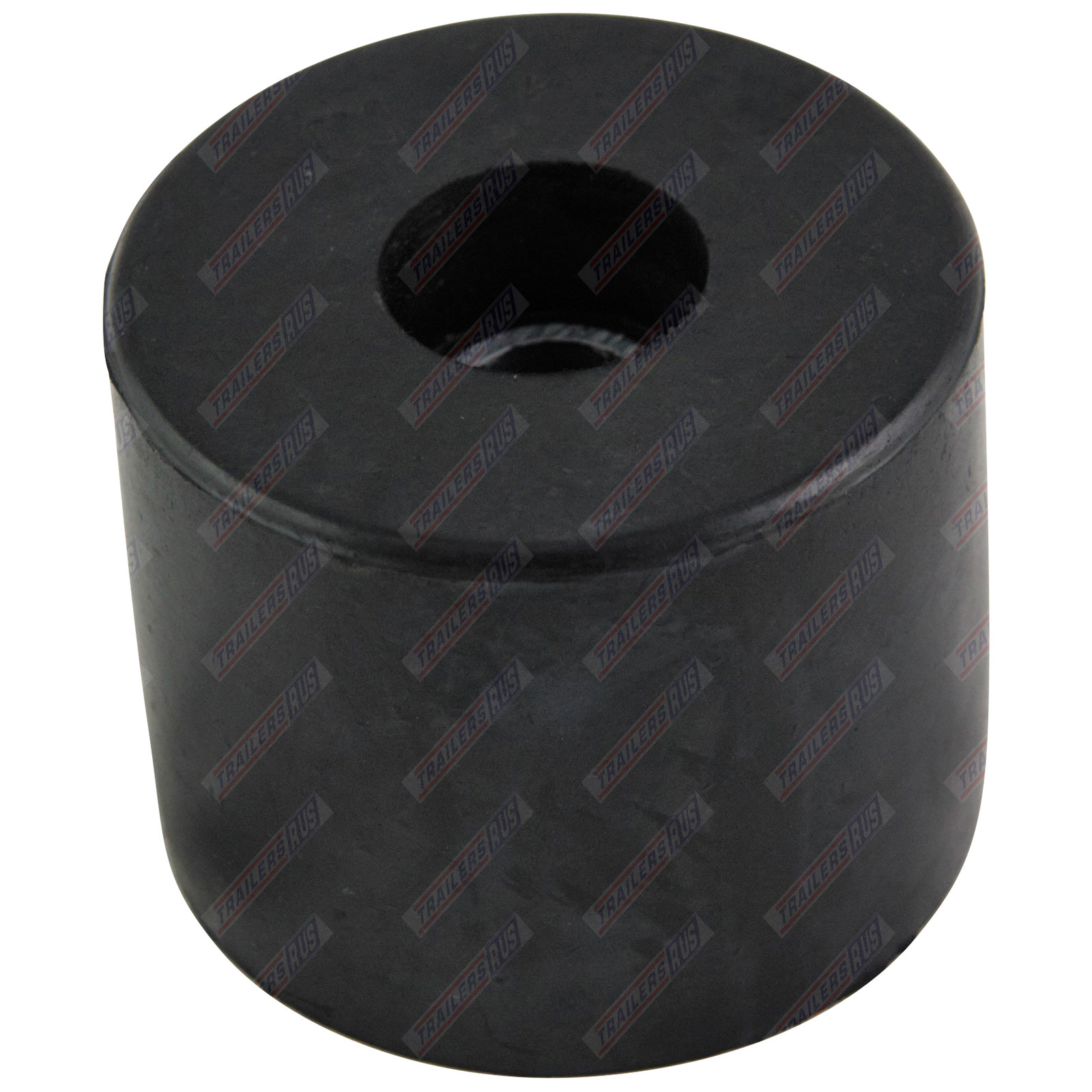 2 1/2" Inch Boat Trailer Round Cap Black Rubber 64mm 17mm Bore - TRU