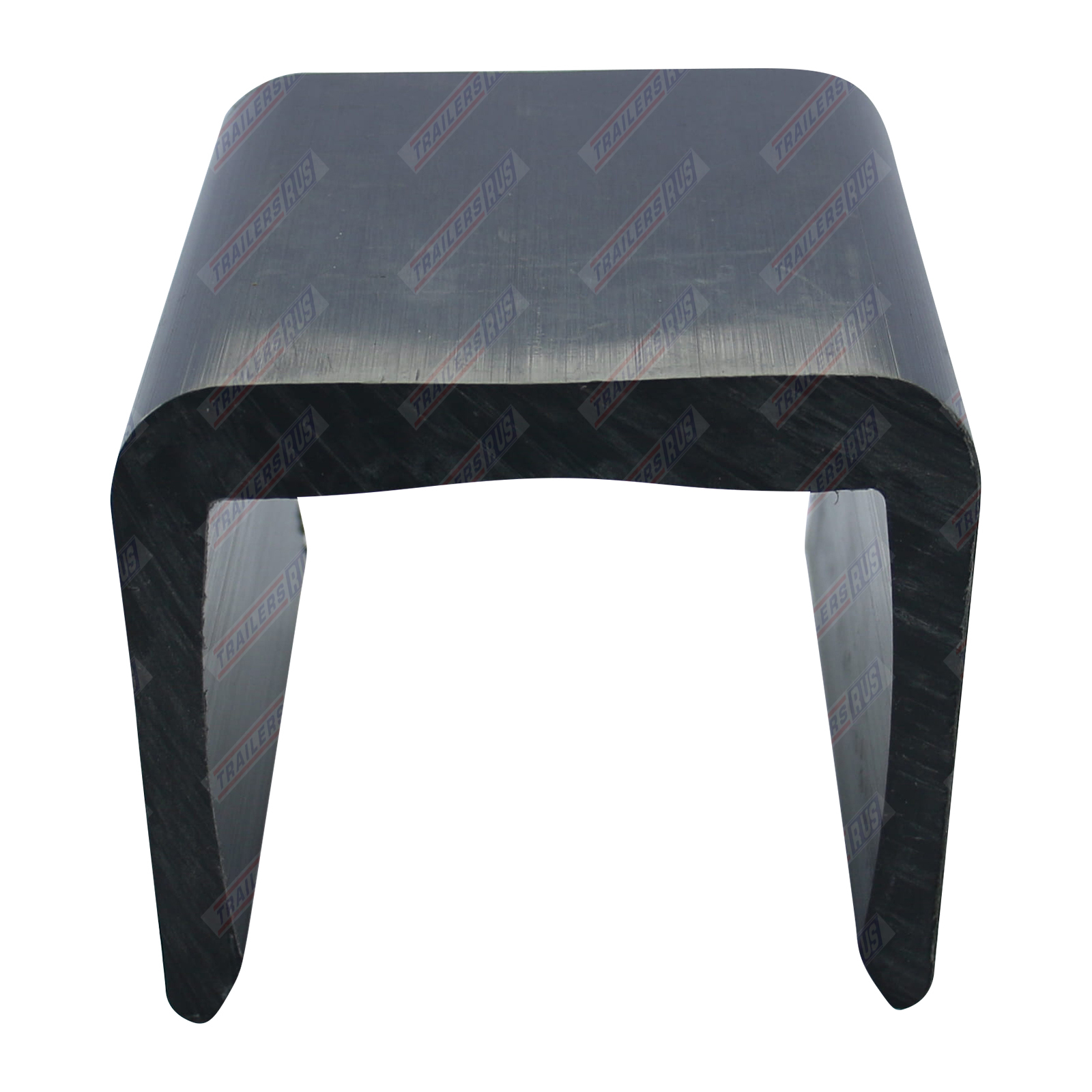 Trailer Bumper Protector C-Cover 75mm x 75mm x 1500mm Black - TRU