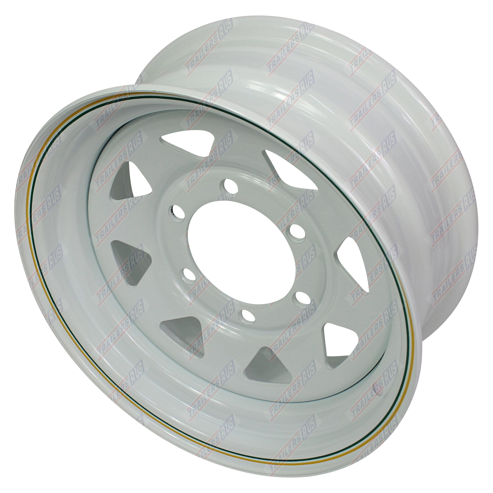 14" Landcruiser 6 Stud Sunraysia Style Wheel Rim White Suit Caravan ...