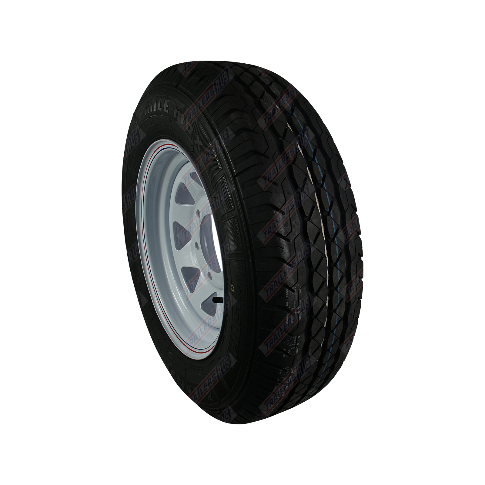 Rim and Tyre 14" x 5.5" Sunraysia White Landcruiser 6 Stud Pattern ...