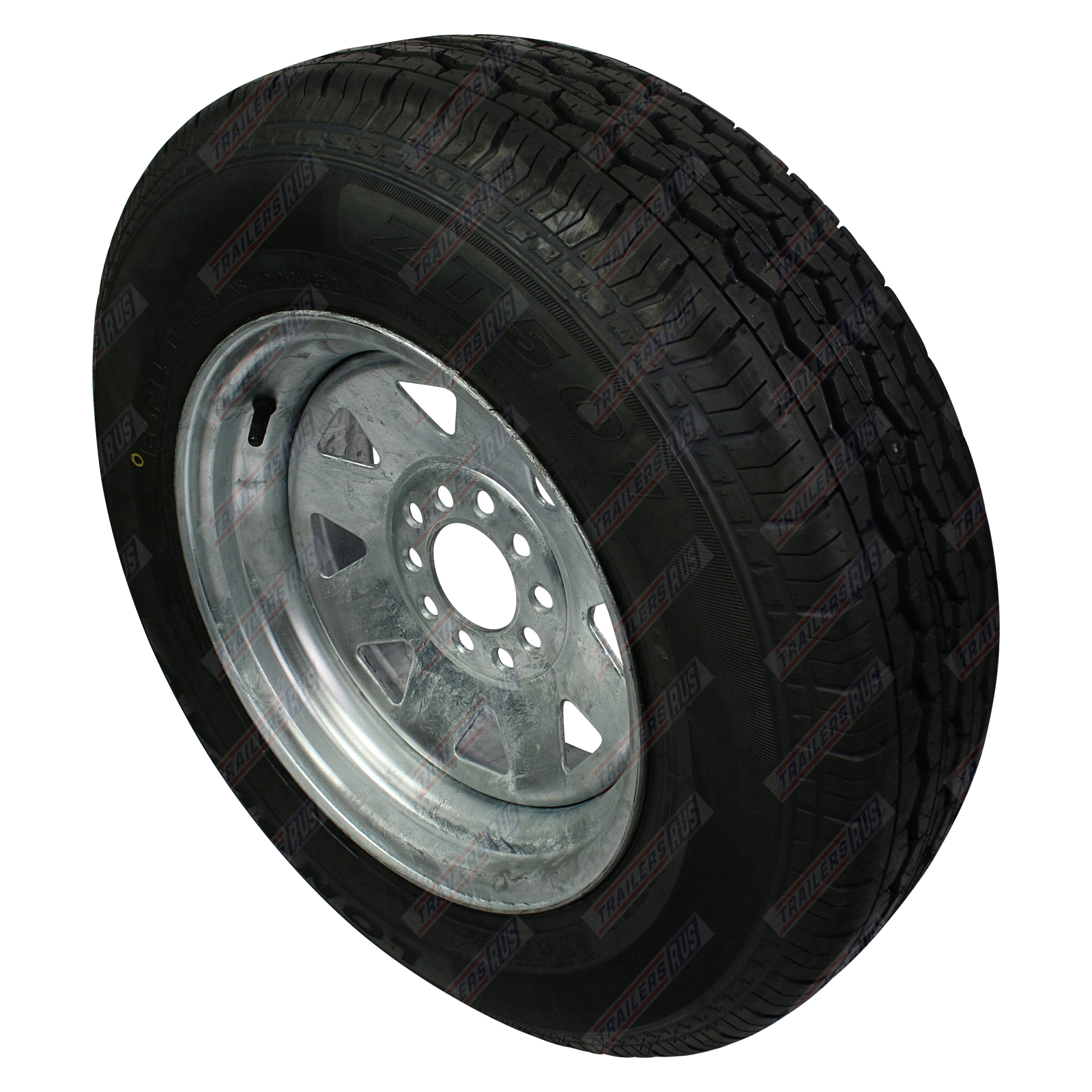 Rim and Tyre 14" Multi Fit Ford and Holden HT Galvanised 185R14LT Tyre ...