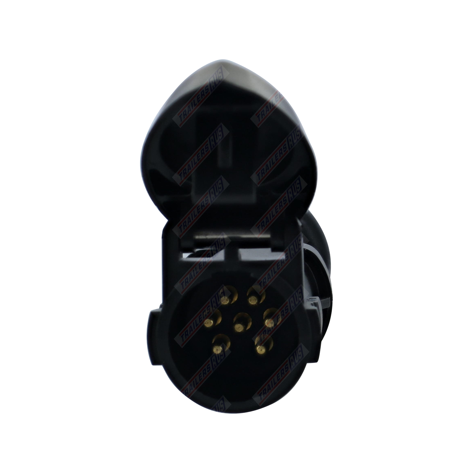 7 Pin Large Round to 7 Pin Small Round Trailer Connector Adaptor Plug ...