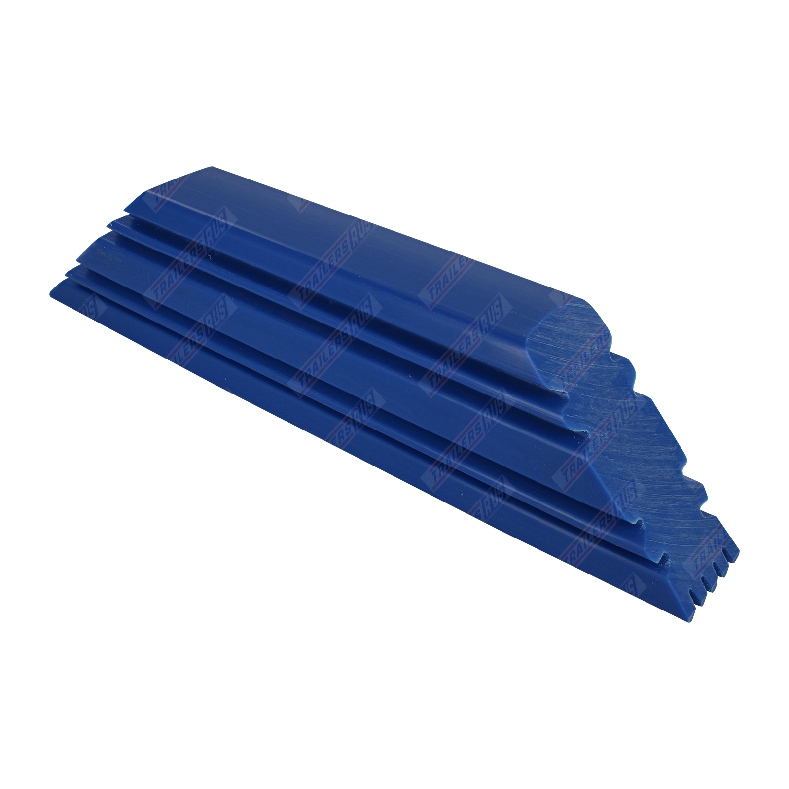 Trailer Skid Block Ribbed 300mm Blue Teflon for Boat Trailer - TRU