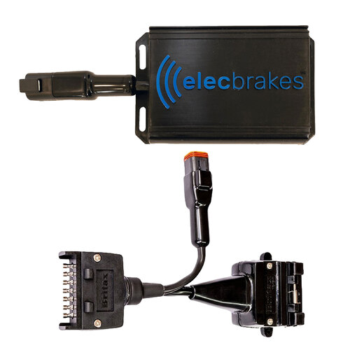 Electric Brake Controller + Plug & Play Adapter 7 Flat to 12 Flat ...