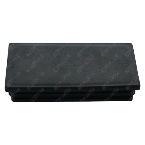 End Cap Square 100mm x 50mm Black Polyethylene - TRU