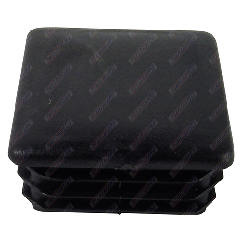 End Cap Square 40mm x 40mm Black Polyethylene - TRU